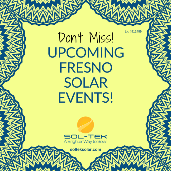 Attend Exciting Upcoming Fresno Solar Events!